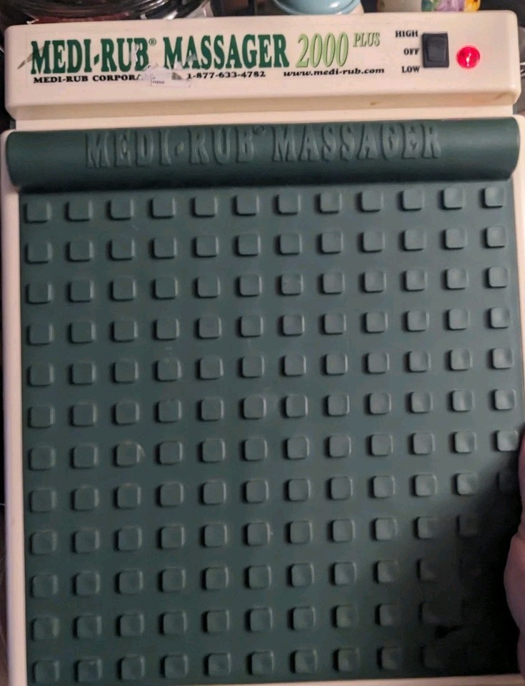 Medi-Rub Foot Massager 2000 Plus MR-3F High & Low Speed /Green & White ...