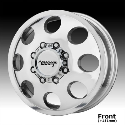 American Racing AR204 Baja Dually Polished Front 16x6 8x6.5 111mm ...