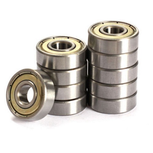 10Pcs Carbon Steel Portable Deep Groove Ball Bearing Miniature 625zz ...
