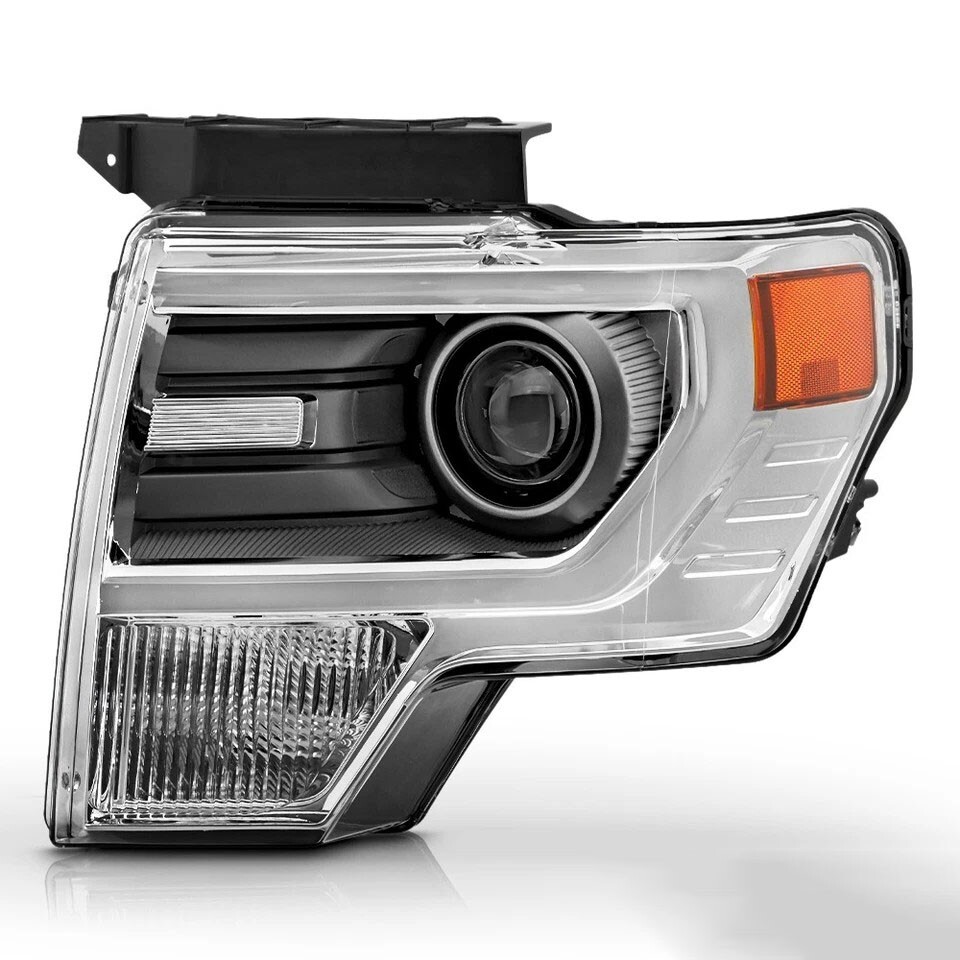 For 2013-2014 Ford F150 HID/Xenon Chrome Trim Projector Headlight ...