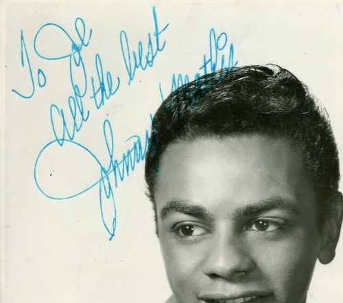 JOHNNY MATHIS Autographed inscribed 8X10 B&W vintage photo AP #7 | eBay