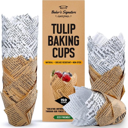 Tulip Cupcake Liners, Muffin Liners for Baking by Baker’s Signature ...