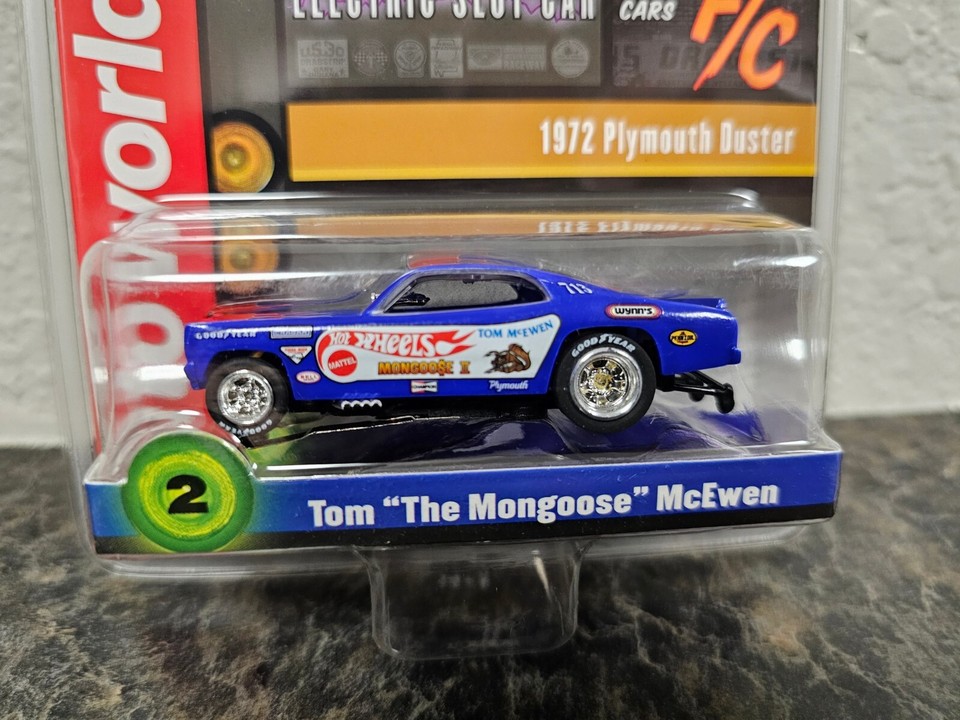 Auto World LotQM HO Slot Car New 1972 Plymouth Duster Tom Mongoose ...