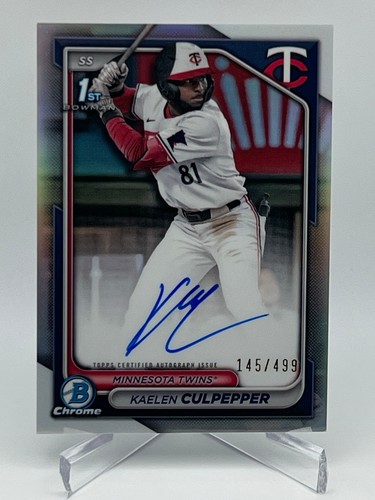 2024 Bowman Draft KAELEN CULPEPPER Chrome Prospect REFRACTOR Auto /499 ...