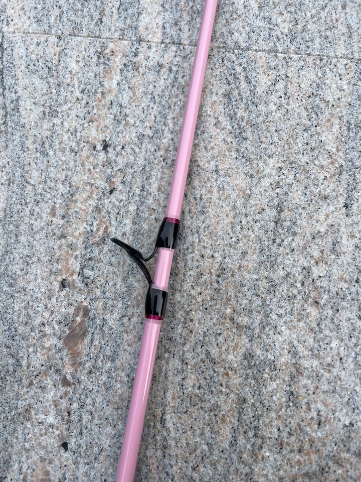 7’ Big Game Jigging/Spinning Saltwater Fishing “Pink Punisher” Rod ...