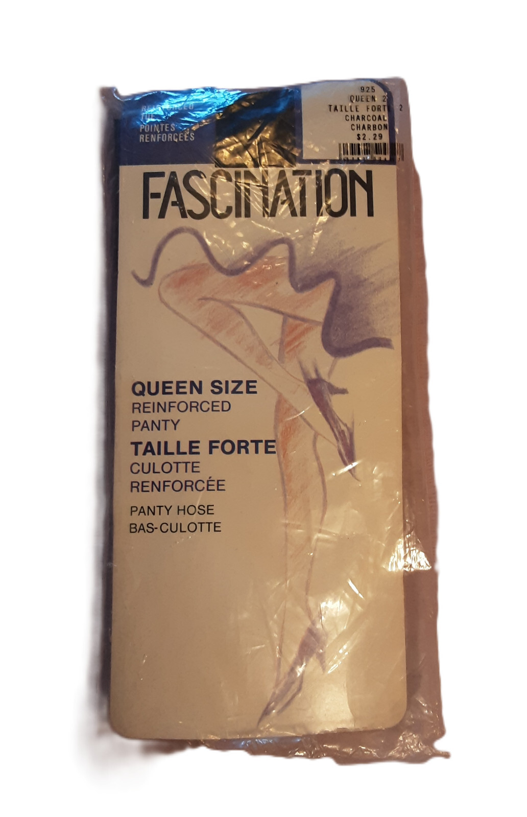 NOS NIP Vintage 1970s-80s Fascination Pantyhose Queen… - Gem