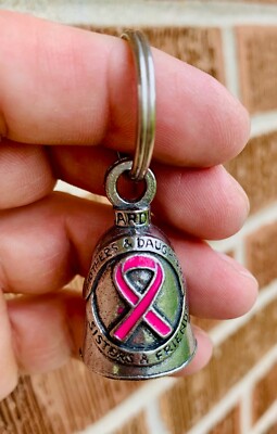Breast Cancer GUARDIAN Bell of Good Luck gift fortune pet keychain gift ...