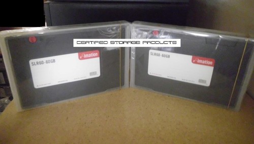 NEW 2/PK Imation SLR60 30GB/60GB Data Tape Cartridge SLR 41115 SLR100 ...