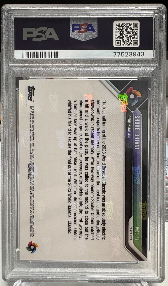 Shohei Ohtani 2023 Topps Now WBC-71 Mike Trout World Baseball Classic PSA 10 | eBay