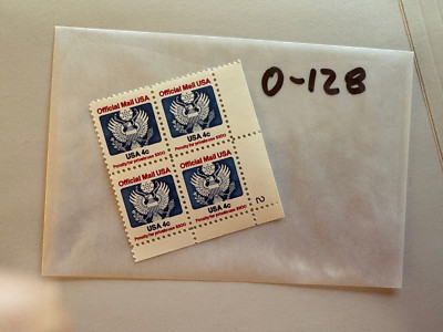 U. S. plate block - O-128 - Great Seal - comb. shipping! | eBay