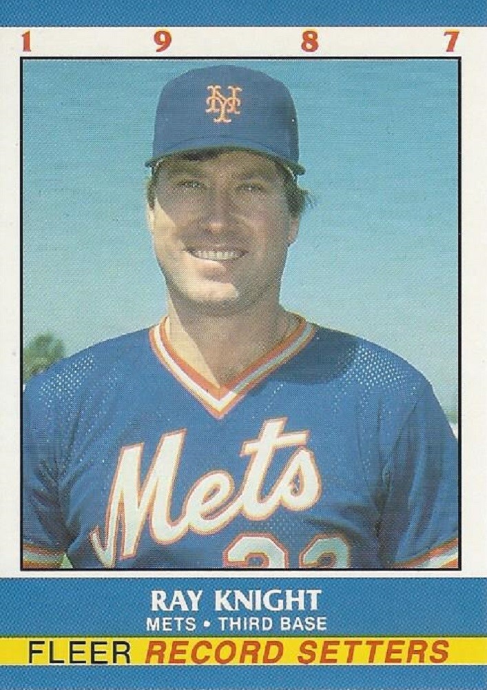 1987 Fleer LE Record Setters #18 of 44 Ray Knight New York Mets | eBay