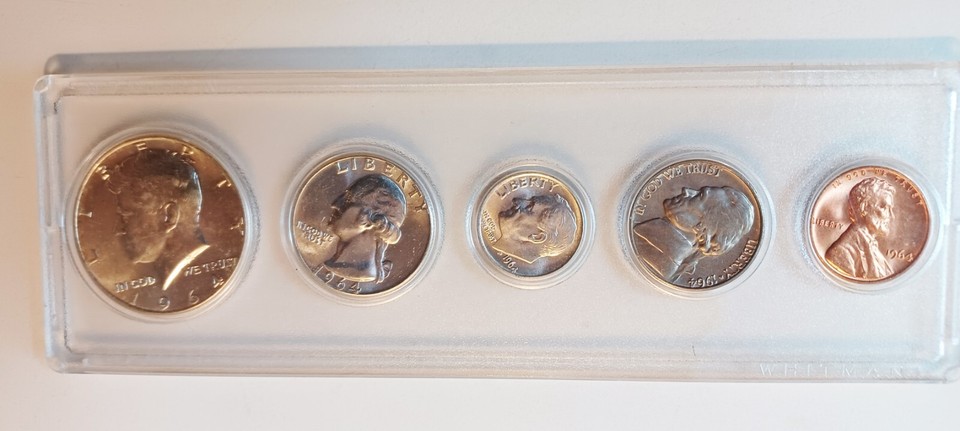 1964 US Proof Set Nice Coins in Whitman Clear Plastic Case | eBay