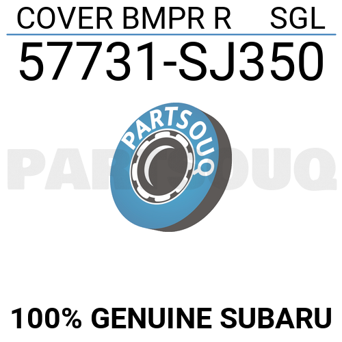 57731SJ350 Genuine Subaru COVER BMPR R SGL 57731-SJ350 | eBay