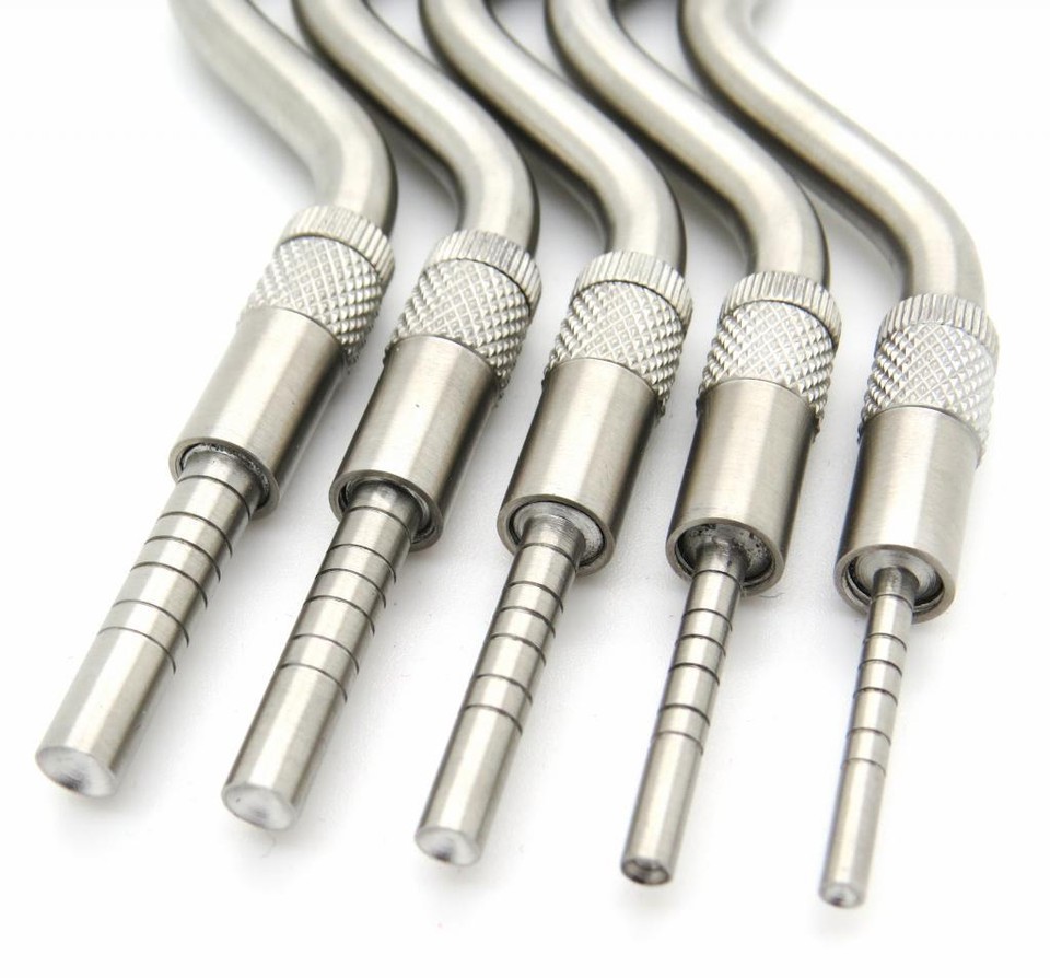 5 Pcs Set Osteotomes Kit Concave Tip Dental Implants Surgical New ...