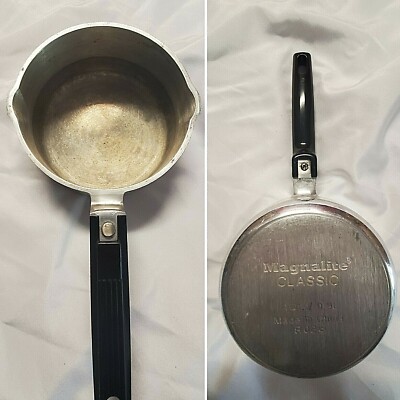 MAGNALITE CLASSIC ALUMINUM COOKWARE PAN/POT ONLY NO LID 1 QUART SIZE ...