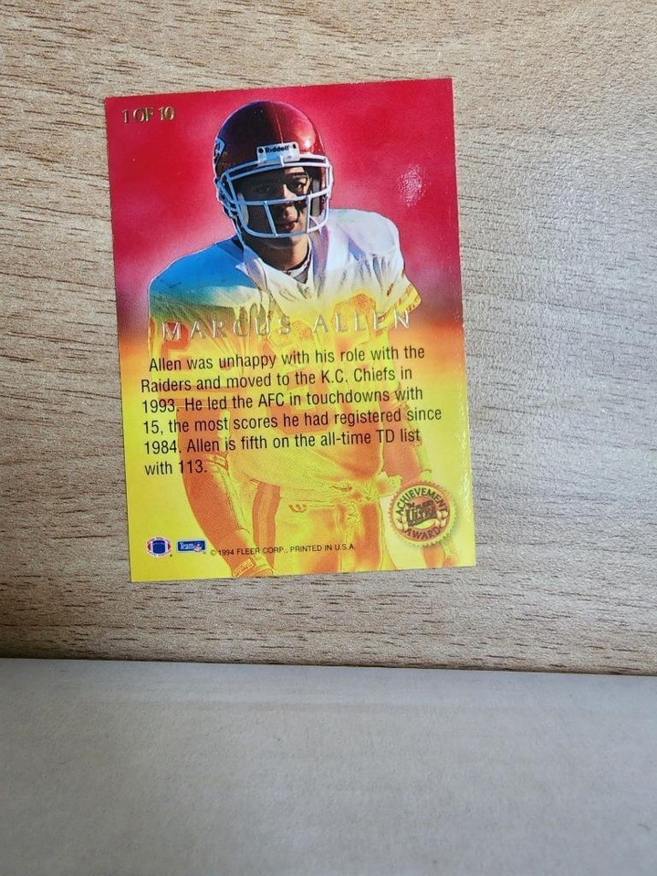 MARCUS ALLEN CARD #1 BUY ANY 2 ITEMS FOR 50% OFF B206R3S16P2 | eBay