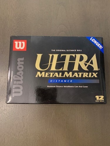 WILSON ULTRA METAL MATRIX DISTANCE GOLF BALLS 1 DOZEN (12 BALLS) WHITE ...
