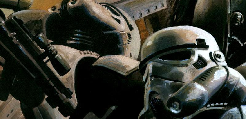 Chewbacca Wookie Wookiee Rage Stormtrooper Massacre Star Wars Fine Art ...