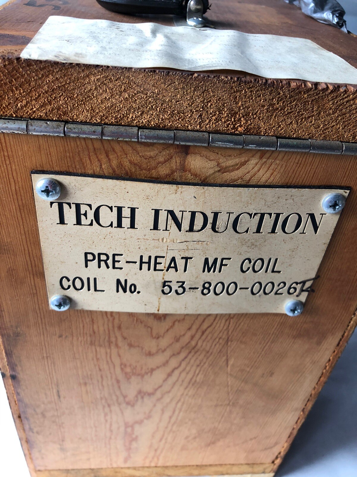 NEW TECH INDUCTION 53-800-0026R PREHEAT MF COIL 53-800-0026 R,4799493 O ...