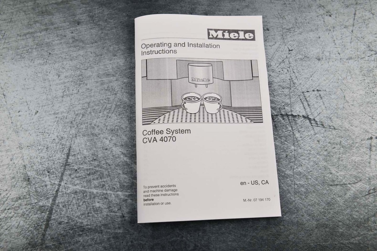 Miele Cva 4070 Coffee System