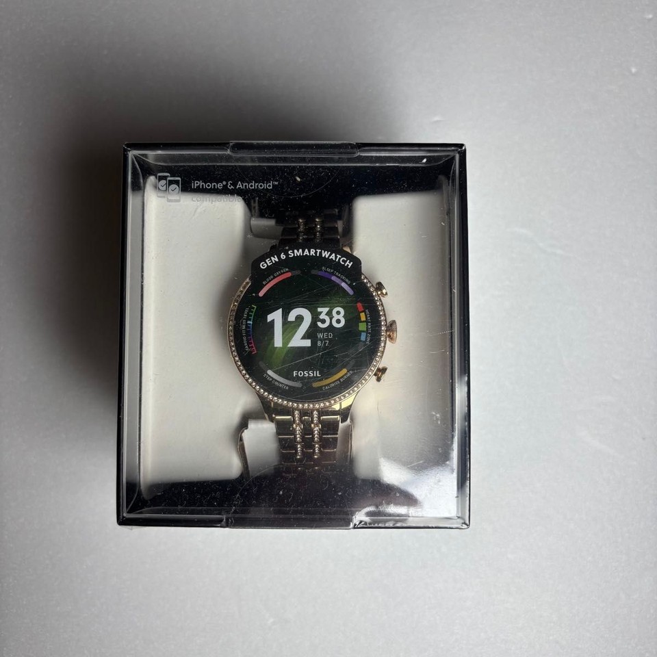 Fossil Smart Watch FTW6077 Generation 6 Watch GEN6 Rose Gold | eBay