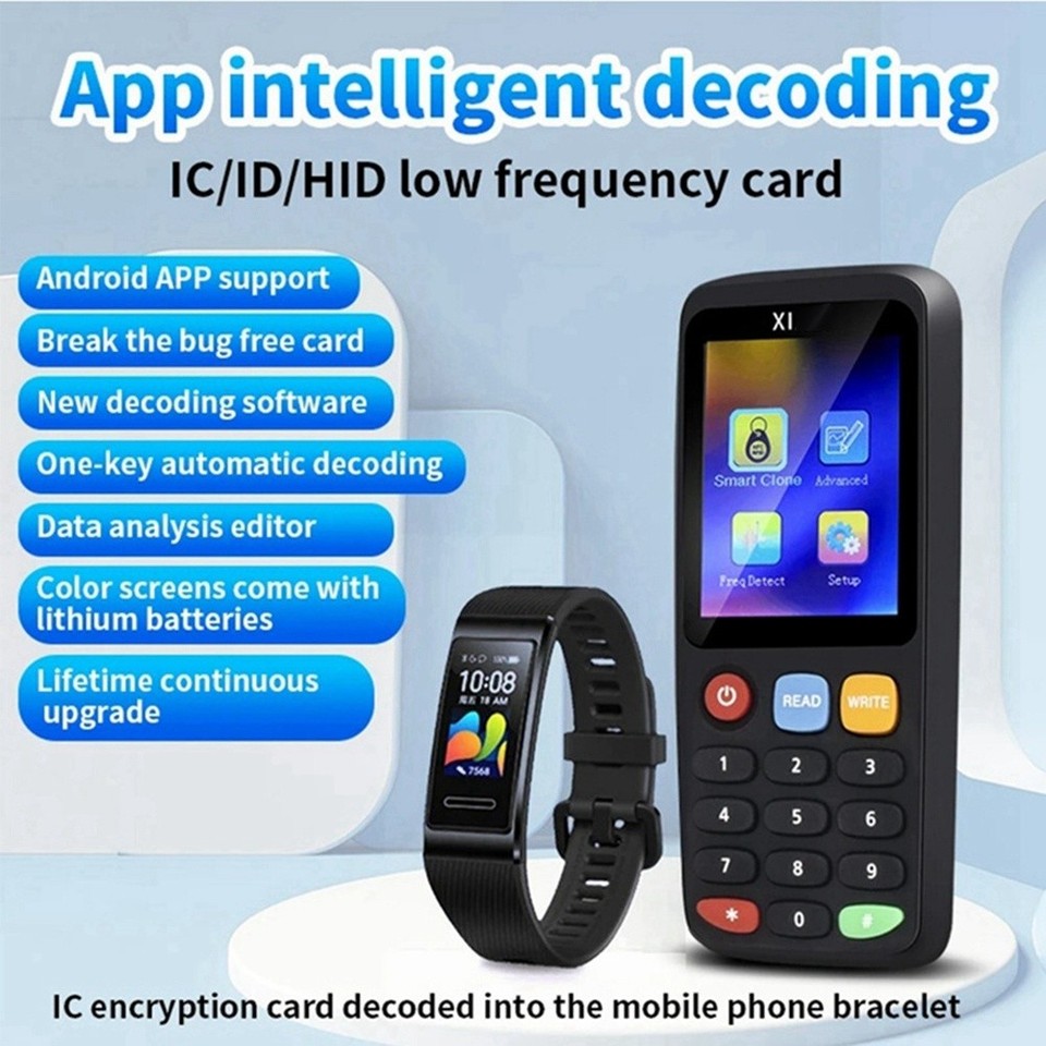 X7 RFID Chip NFC Decoder Duplicator Reader Writer+5XCUID Keychain ...