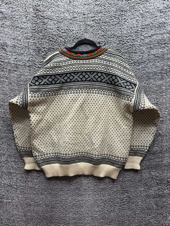 Vintage Dale of Norway Norweigan Wool Setesdal Sweater Off White Unisex ...