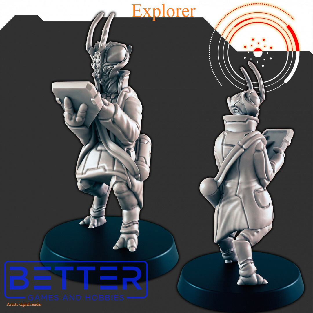 Alien Insectoids 3d Printed Sci Fi miniatures (28mm) for Star Wars ...