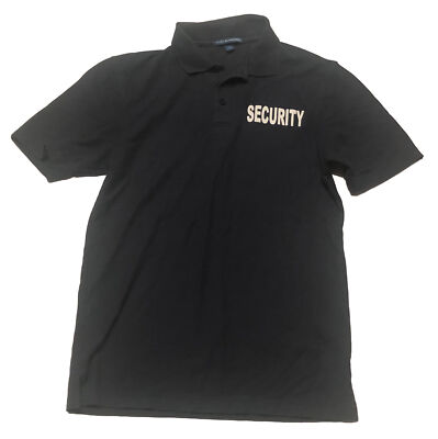 “Security “ Polo Shirt Port Authority Size Small Uniform Shirt Security ...