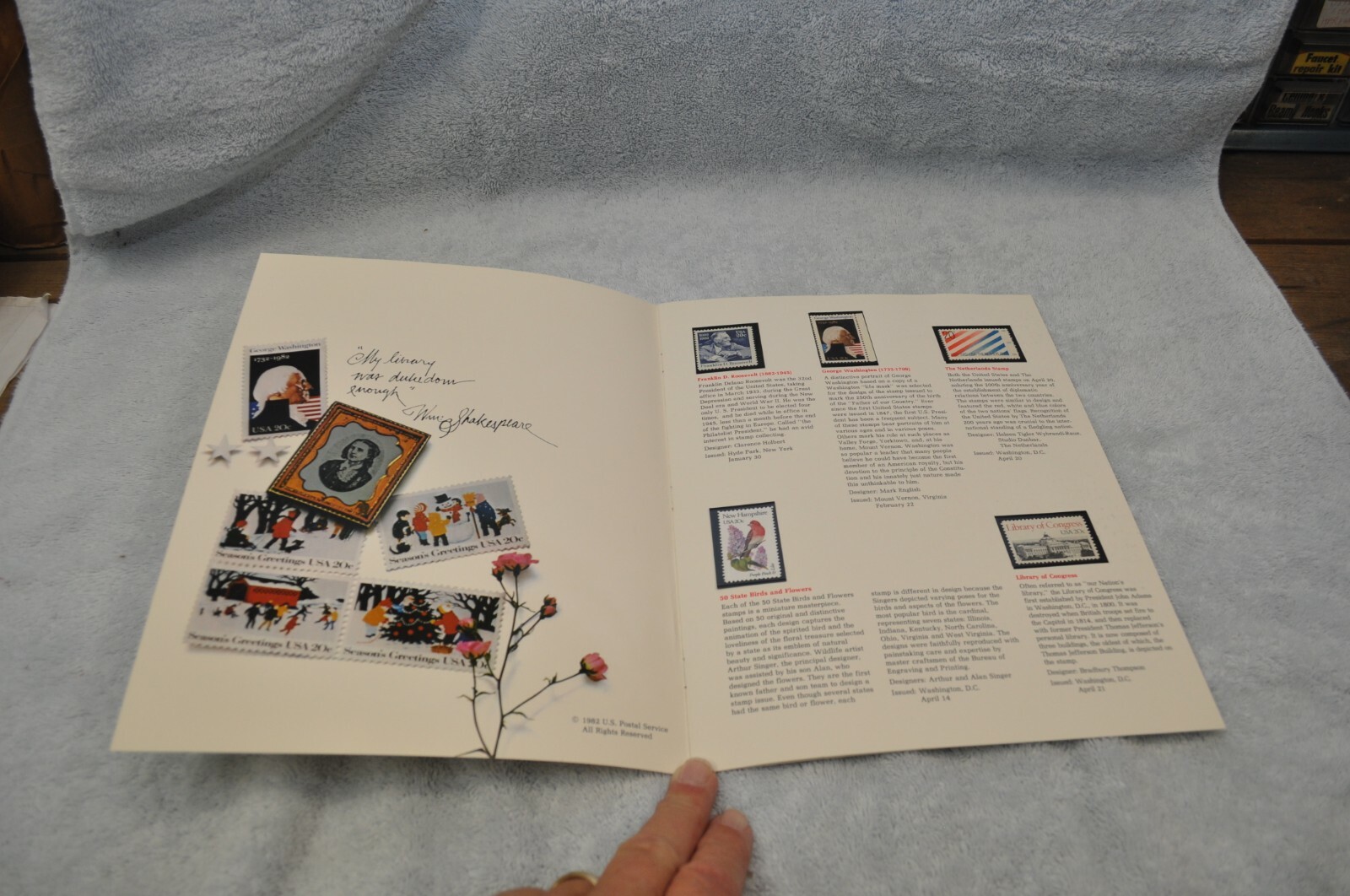 NEW USPS 1982 Commemorative Stamp Collection Book + Mint Never Hinged ...