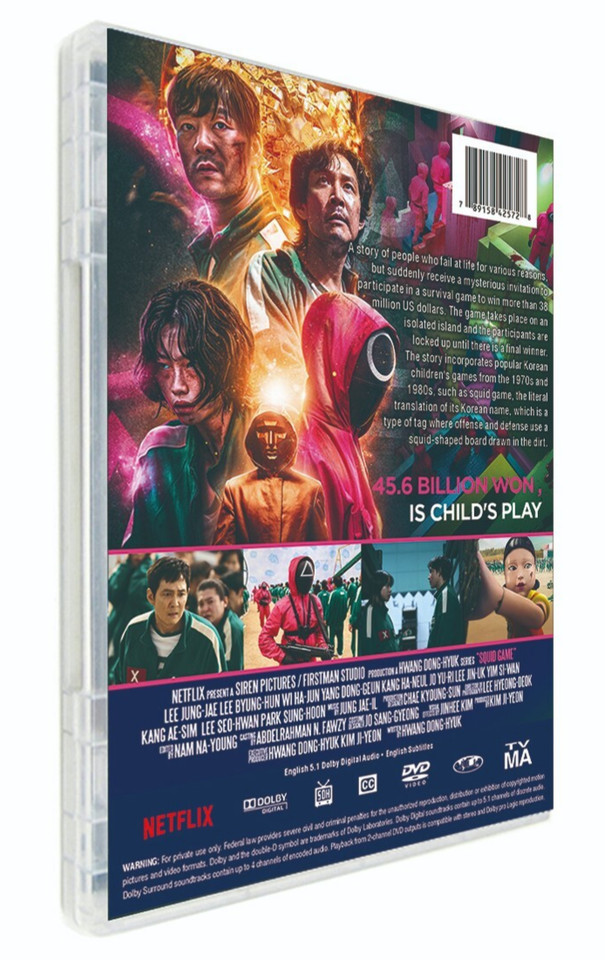 Squid Game : Complete TV Series Season 1-2 (DVD 6-Disc ) Region 1&free ...