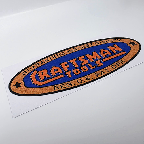 CRAFTSMAN TOOLS 1930's Vintage Style DECAL, 6 Inch, Vinyl STICKER | eBay
