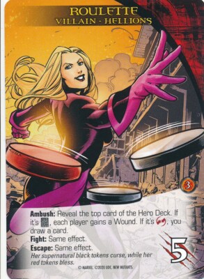 ROULETTE Upper Deck Marvel Legendary NEW MUTANTS VILLAIN HELLIONS | eBay