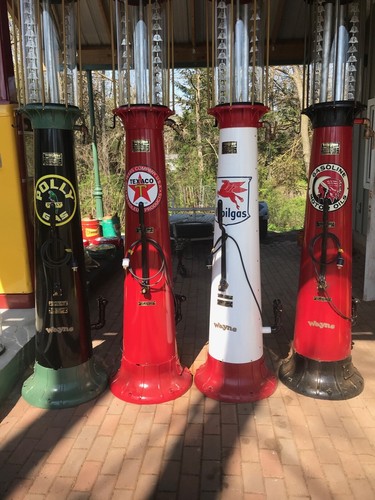 WAYNE 515 1920's VISIBLE GAS PUMP RESTORED & BEAUTIFUL! Mobile, Texaco ...