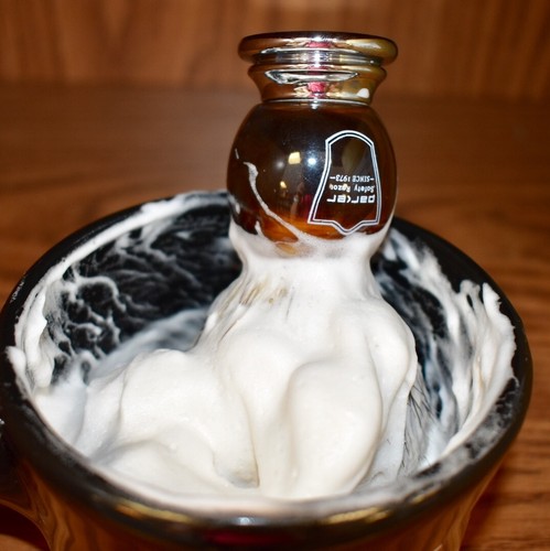 Parker Safety Razor Black Stoneware Apothecary Style Shave Mug Handmade ...