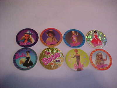 Barbie Pogs Canadian Exclusive Mixed Barbie Vintage Pink Box Lot of 8 ...