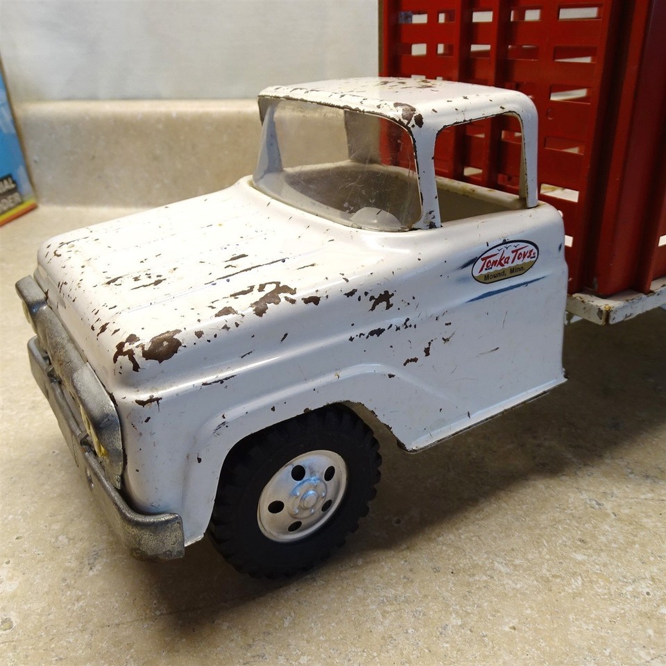 Vintage Tonka High Stake Rack Truck, Pressed Steel, Farms, 1958 | eBay