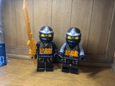 LEGO NINJAGO COLE MINI-FIGURE PAIR ALARM CLOCKS 9.5" w/SWORD | eBay