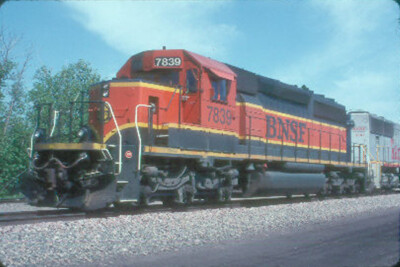 BNSF 7839 SD-40-2 --- Original Slide T3-8 | eBay