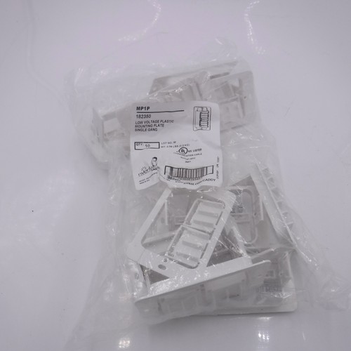 10 Pack NVent Caddy MP1P Single Gang Communication Mounting Plate White ...