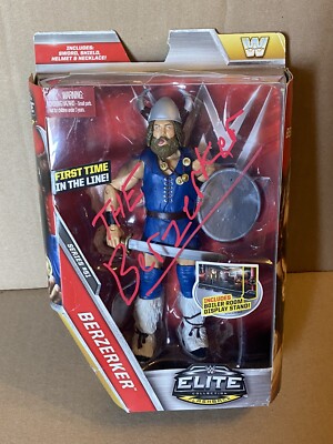 BERZERKER Autographed WWE Elite Wrestling Figure Signed WWF John Nord ...