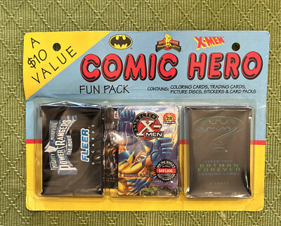 Comic Hero Fun Pack Trading Cards Pogs X-Men Batman Power Rangers | eBay