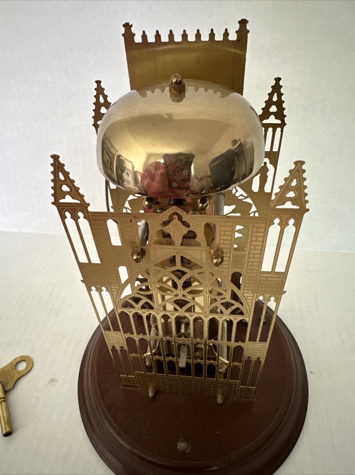 Antique York Minster Cathedral Clock w Dome Built by Daniel S ...