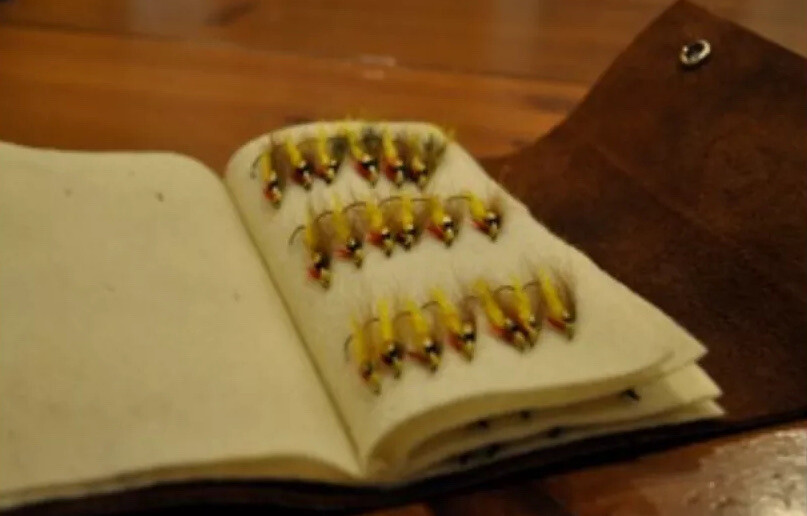 Leather Fly Wallet - Fly Book, Custom made in the USA | eBay