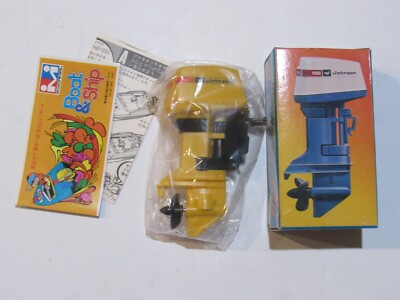 Vintage MITSUWA Johnson 100 Toy Outboard Wind-Up Motor-NOS With Key in ...