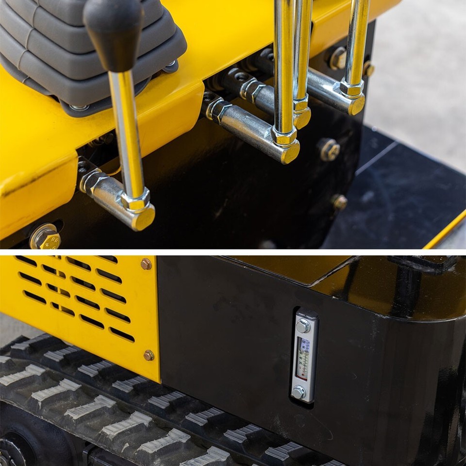 One Ton Mini Excavator Track Digger with Kubota Diesel Engine | eBay