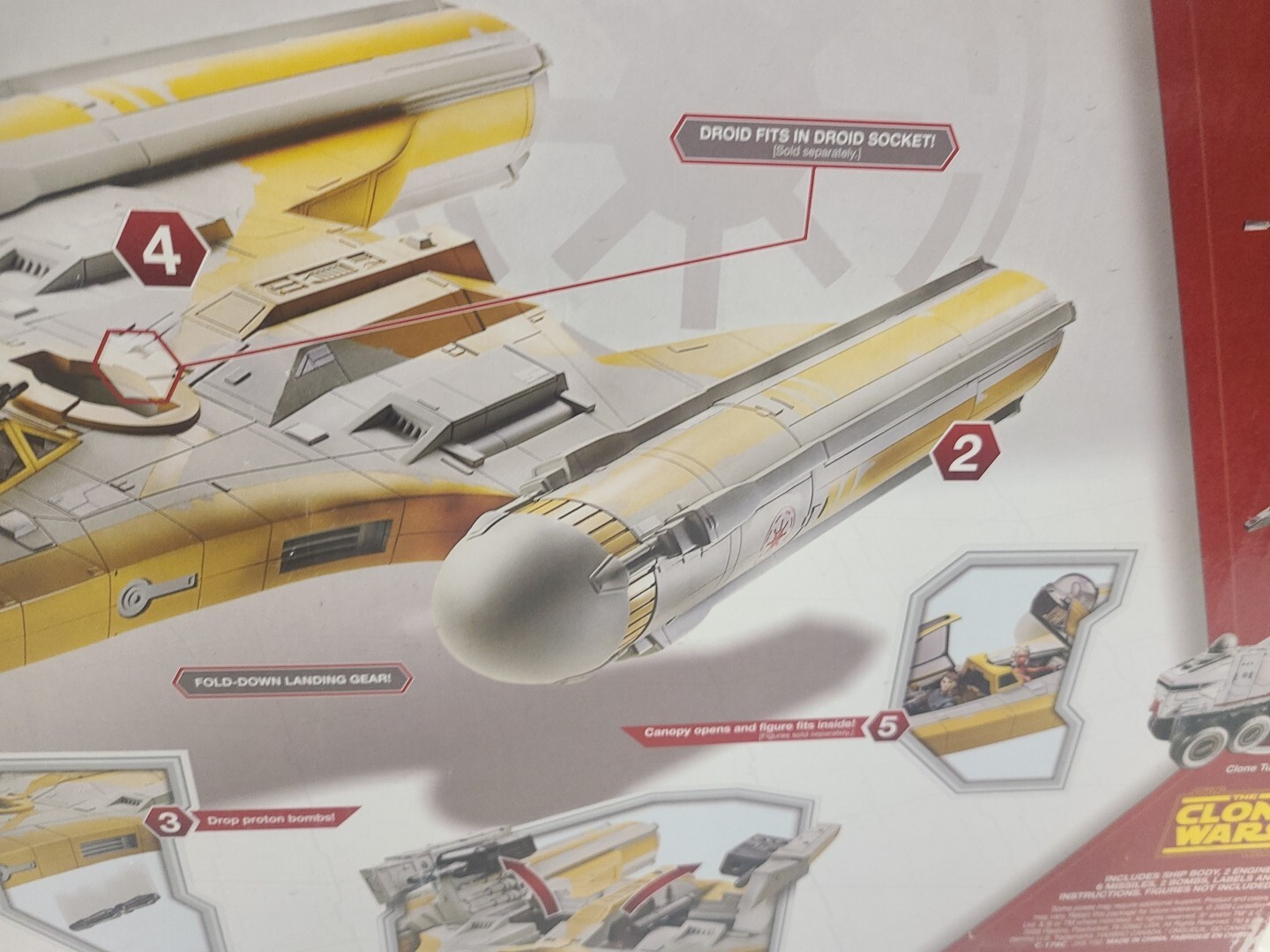 Star Wars Y-Wing Bomber New 2009 The Clone Wars! | eBay