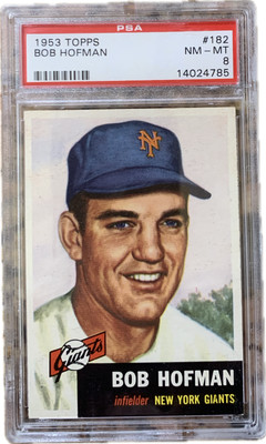 1953 Topps Bob Hofman #182 PSA 8 | eBay