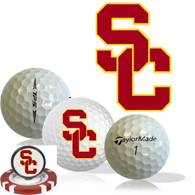 NCAA USC Trojans • Golf Balls 12 pack • TaylorMade TP5 | eBay
