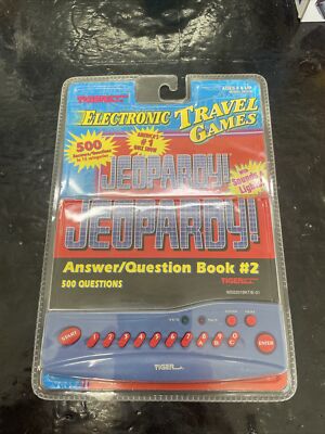 Jeopardy Handheld Electronic LCD Game New Sealed 1997 Tiger Electronics ...